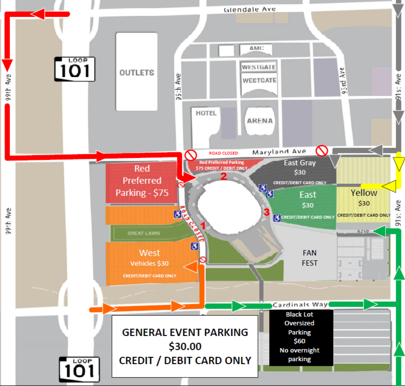 State Farm Stadium Parking Guide 2024: Map, Cost – Netzdot