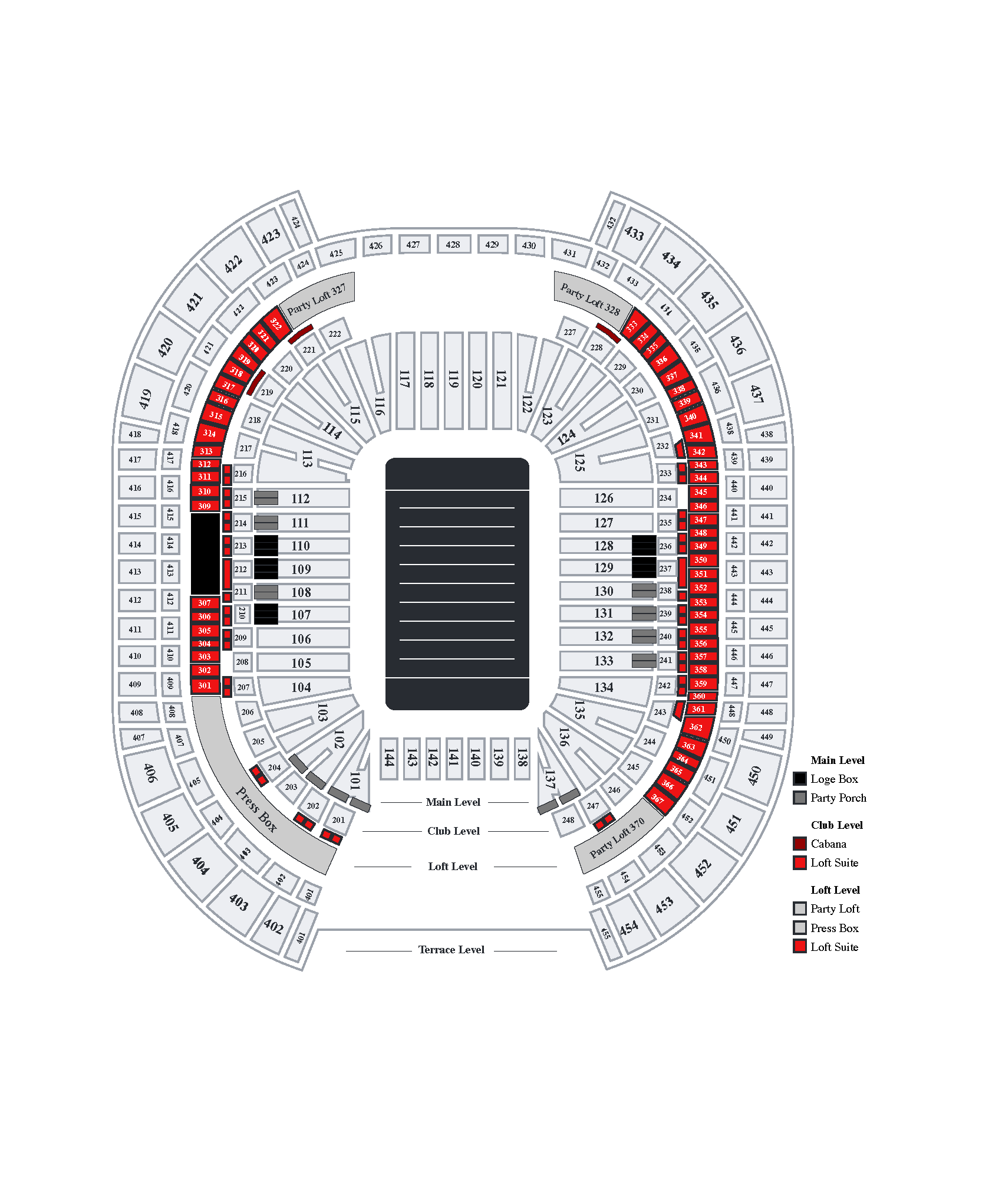 Seating Chart | State Farm Stadium